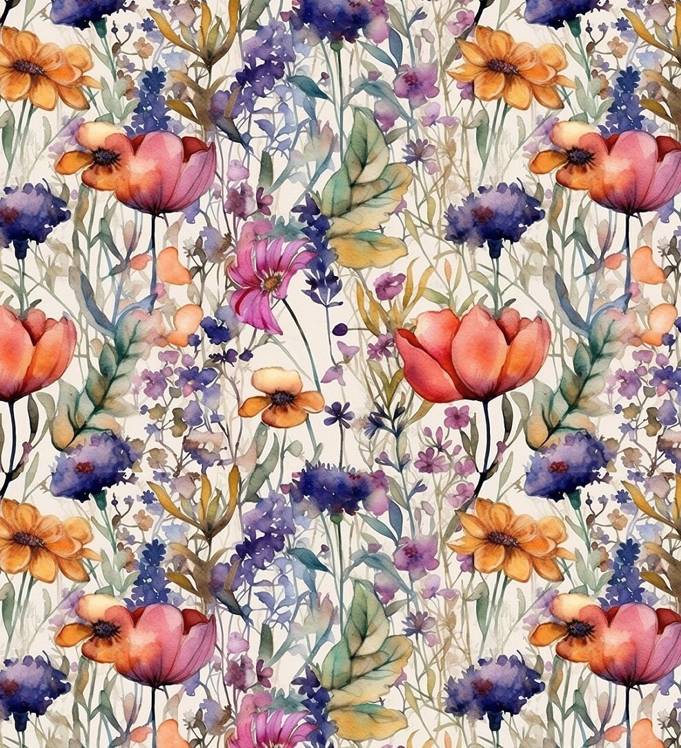 Boho Wildflowers 2 Design Enamel Decals, Enamel Supplies, Ceramic ...