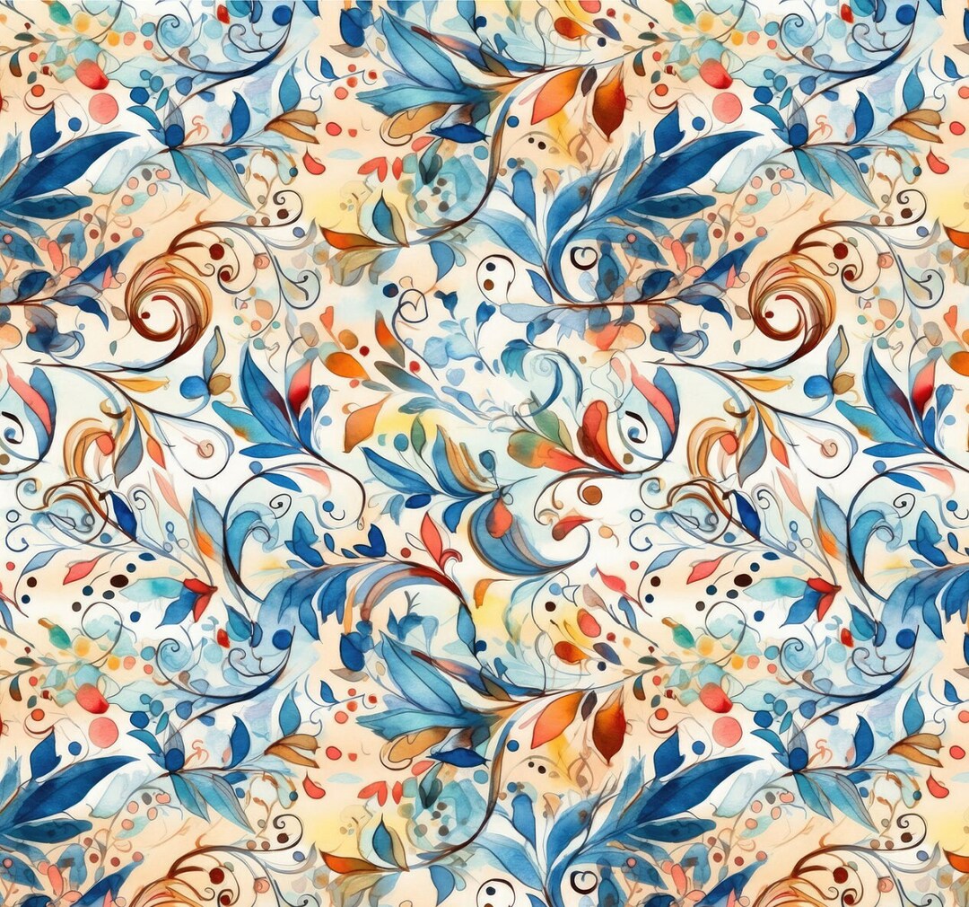 Watercolor Swirls 2 Design Enamel Decals, Enamel Supplies, Ceramic ...