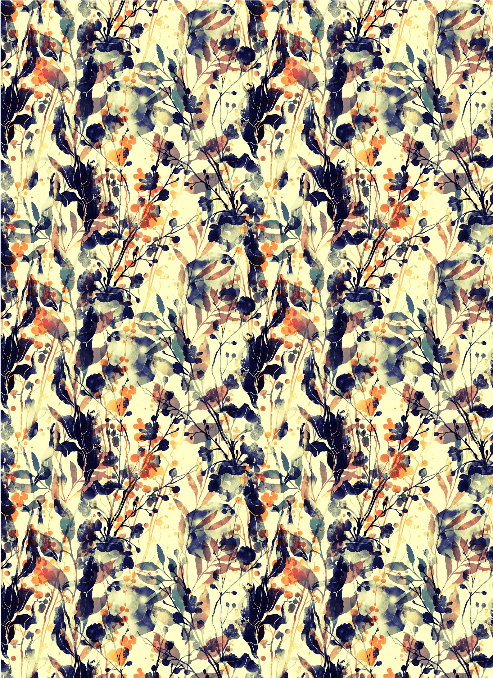 Dark Leaves Design Enamel Decals, Enamel Supplies, Ceramic Decals ...