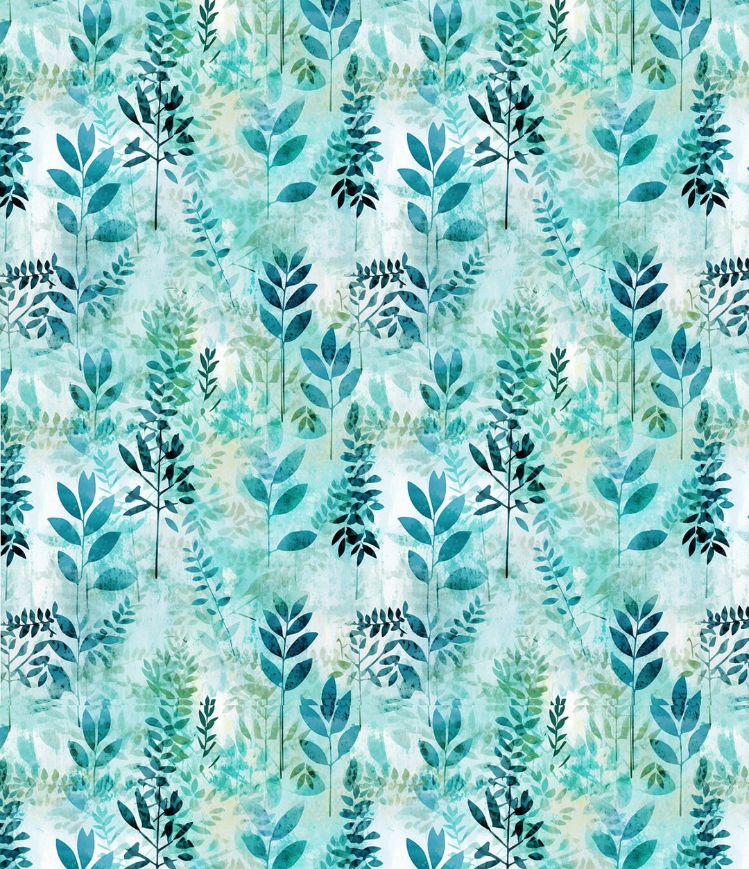 Turquoise Floral Design Enamel Decals, Enamel Supplies, Ceramic Decals ...