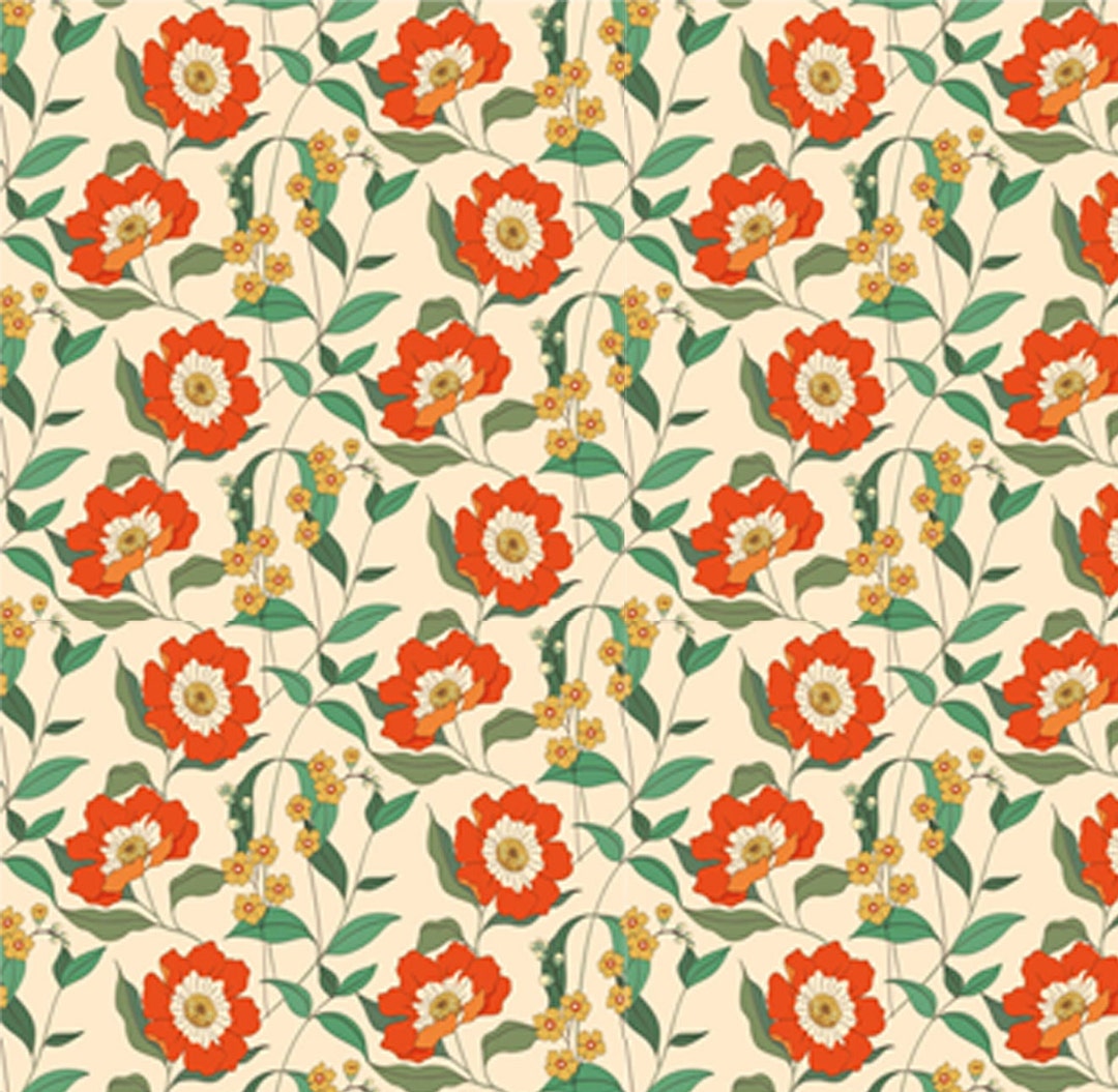 Retro Flowers Design Enamel Decals, Enamel Supplies, Ceramic Decals ...