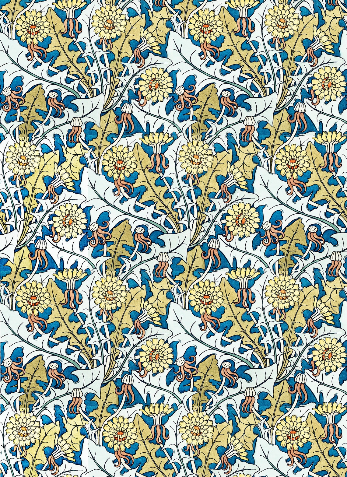 Vintage Dandelions Design Enamel Decals, Enamel Supplies, Ceramic ...