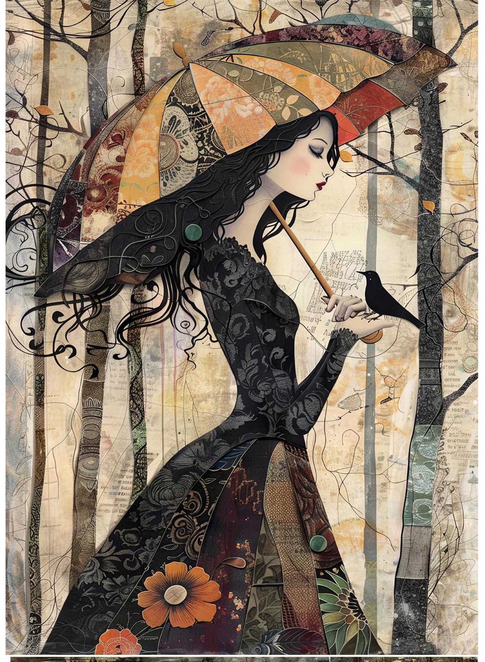 Girl Mixed Media Tile B Design Enamel Decals, Enamel Supplies, Ceramic ...