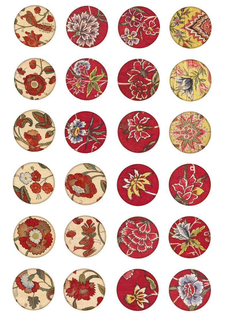 Vintage Circle Design Enamel Decals, Enamel Supplies, Ceramic Decals ...