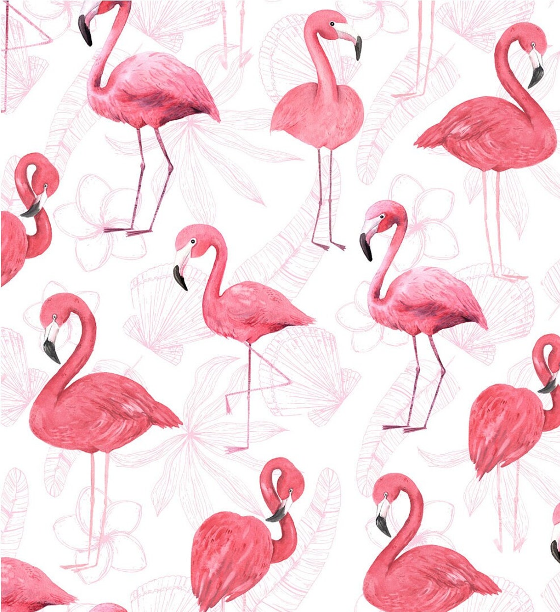 Pink Flamingos Design Enamel Decals, Enamel Supplies, Ceramic Decals ...