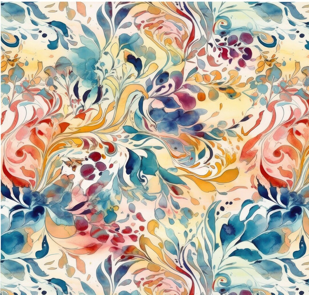 Watercolor Swirls Design Enamel Decals, Enamel Supplies, Ceramic Decals ...