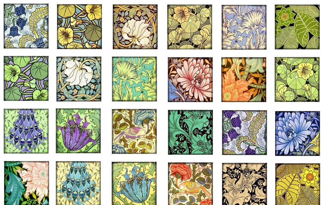 Art Nouveau Tiles Design Enamel Decals, Enamel Supplies, Ceramic Decals ...