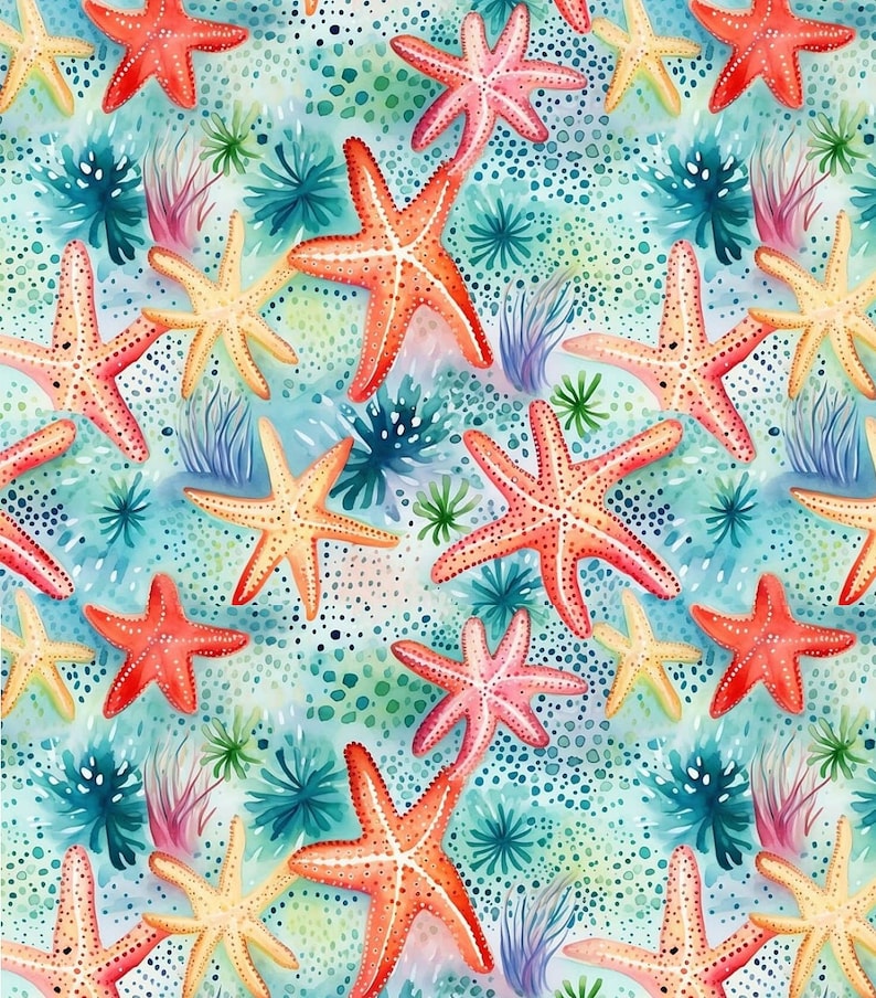 Starfish Kisses Design Enamel Decals, Enamel Supplies, Ceramic Decals ...