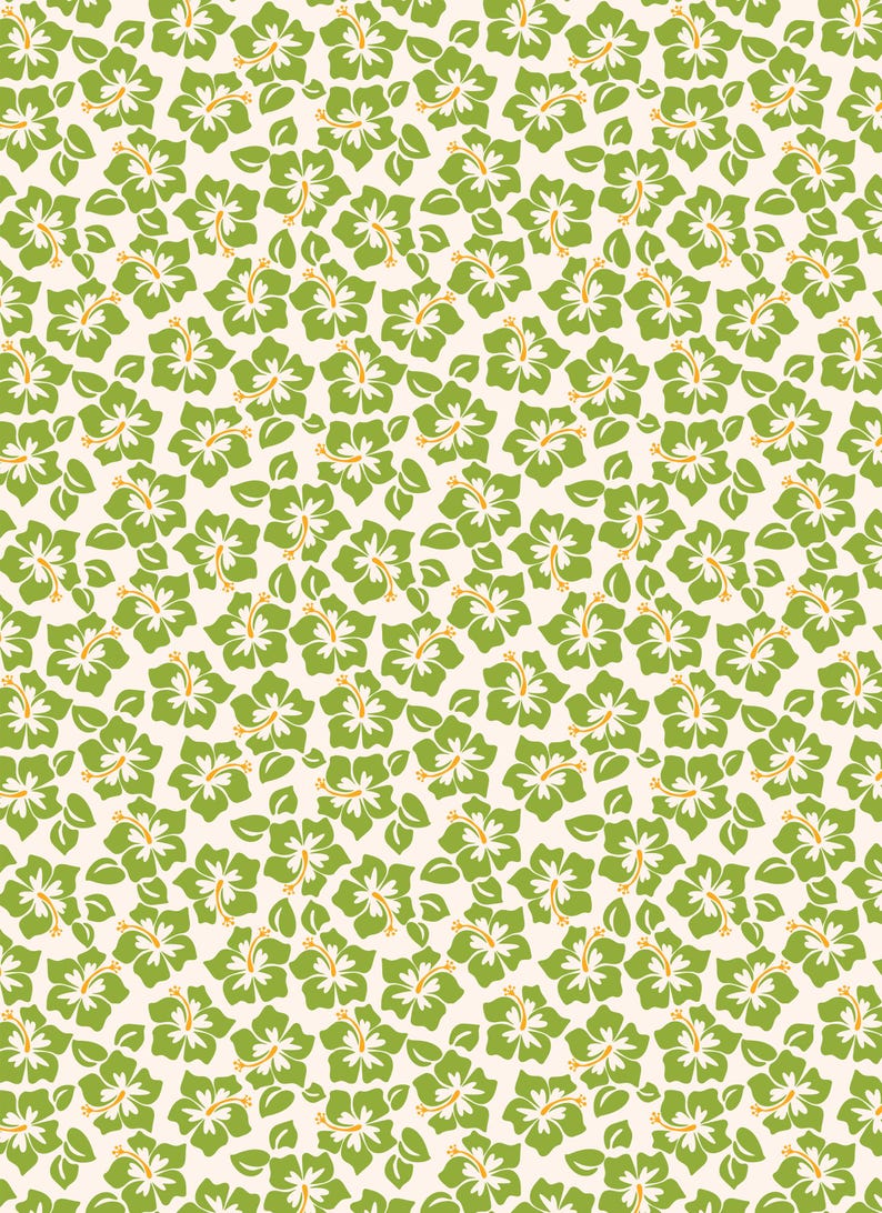 Hibiscus Floral Design Enamel Decals, Enamel Supplies, Ceramic Decals ...