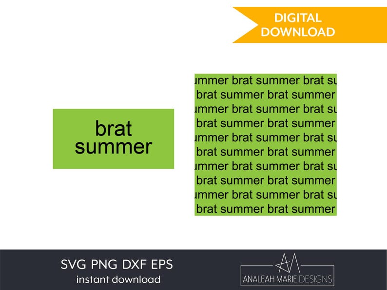 Brat Summer SVG PNG Y2K Aesthetic Clipart for Shirts, Totes, Mugs ...