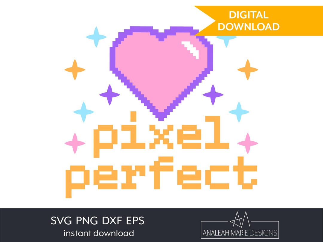 Pixel Perfect SVG, Pixel Heart, Cute Gamer Design for Shirts ...