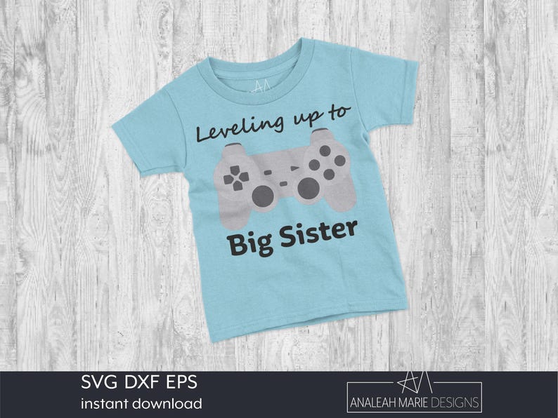 Big Sister/brother/sibling SVG Bundle: Video Game Controller Design ...