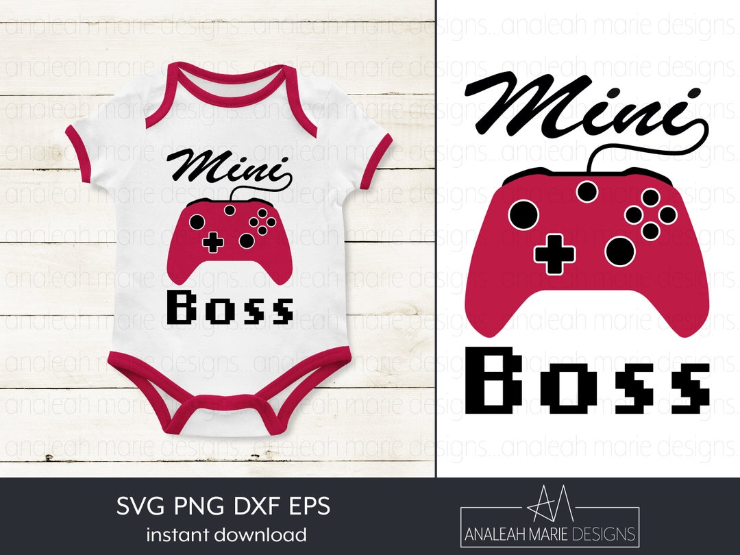 Mini Boss Game Controller SVG: Baby Toddler Nursery Design (digital ...