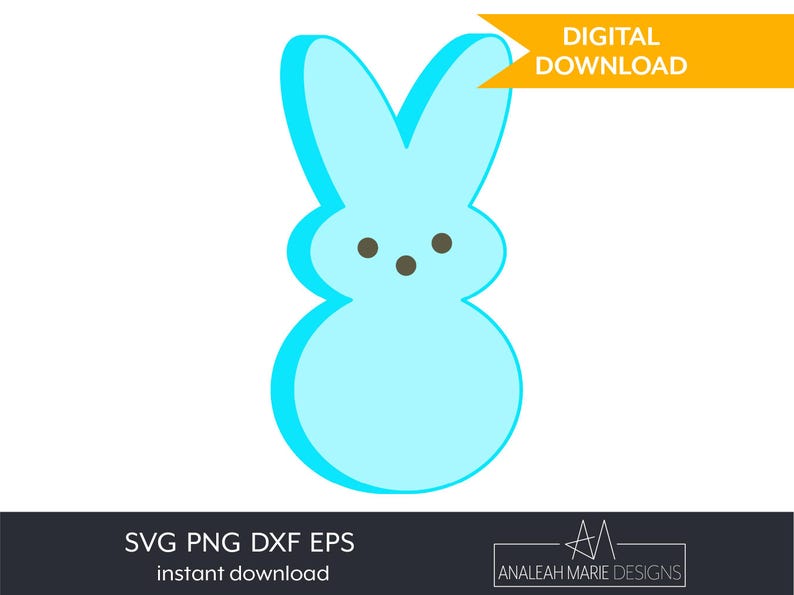 Marshmallow Bunny SVG: Easter Candy Clipart (digital Download) - Etsy ...