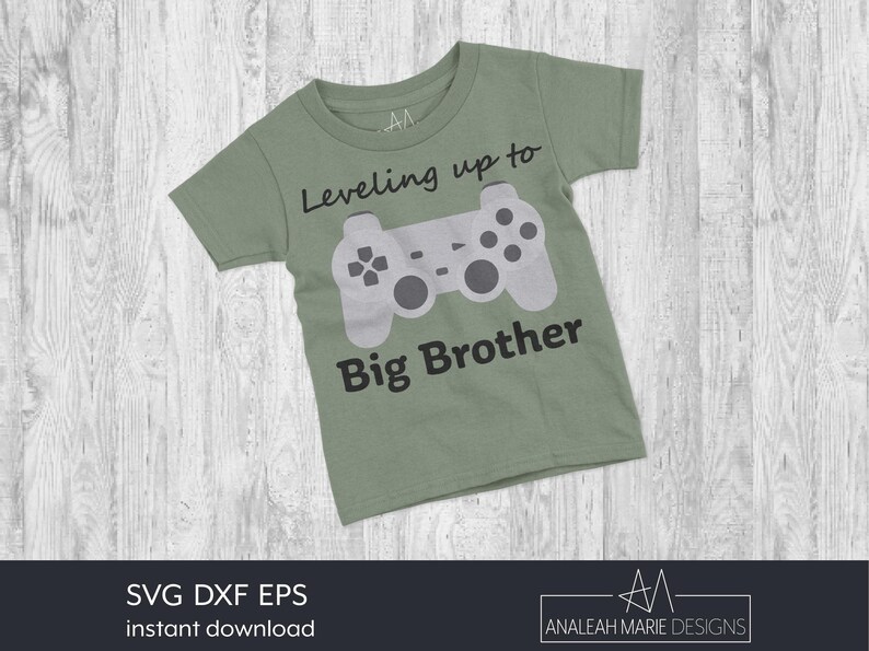 Big Sister/brother/sibling SVG Bundle: Video Game Controller Design ...
