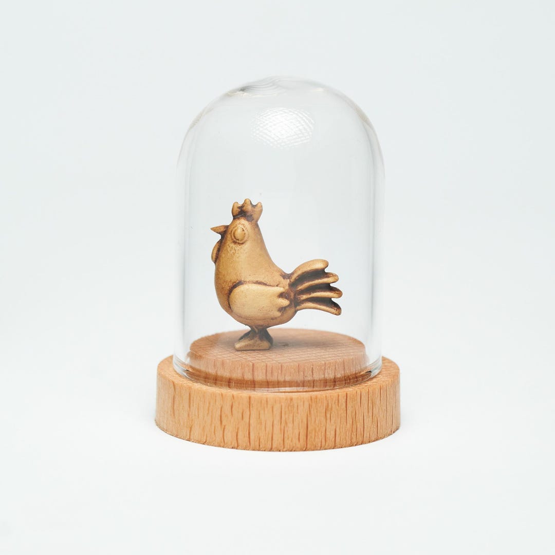 Miniature Wood Bird, Rooster, Hand Carved, Cute Christmas and Holiday ...