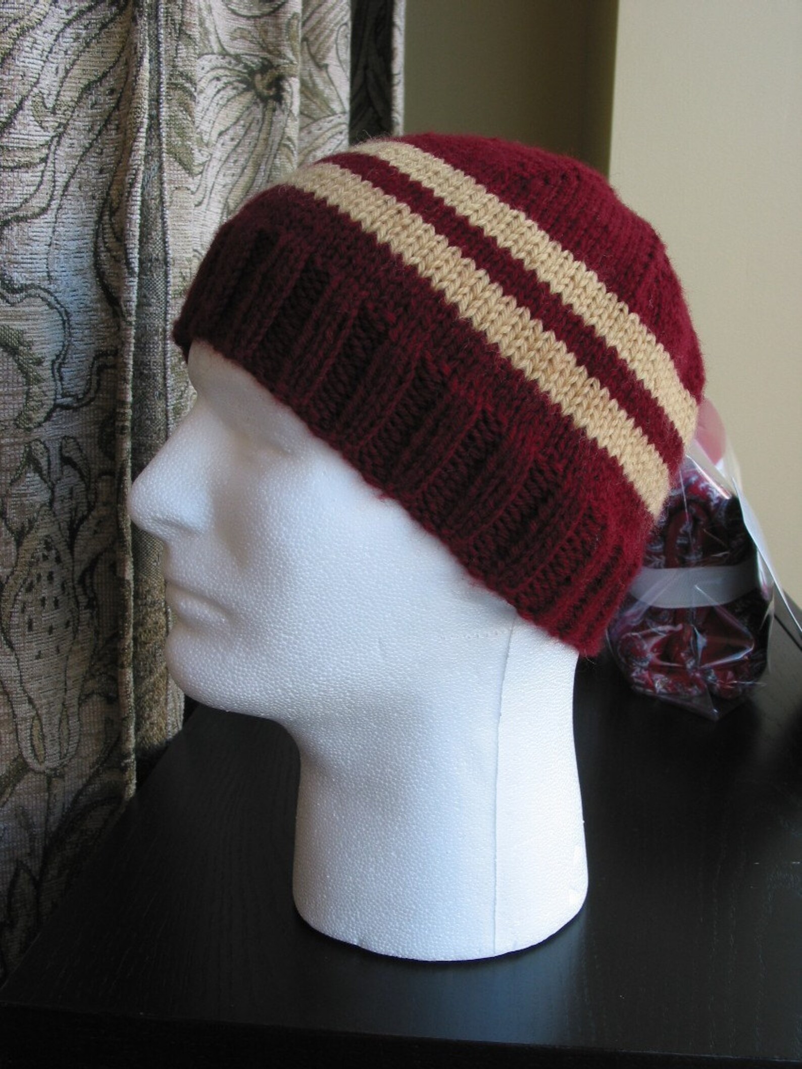 Knit Pattern - Striped Team or House Hat - Etsy