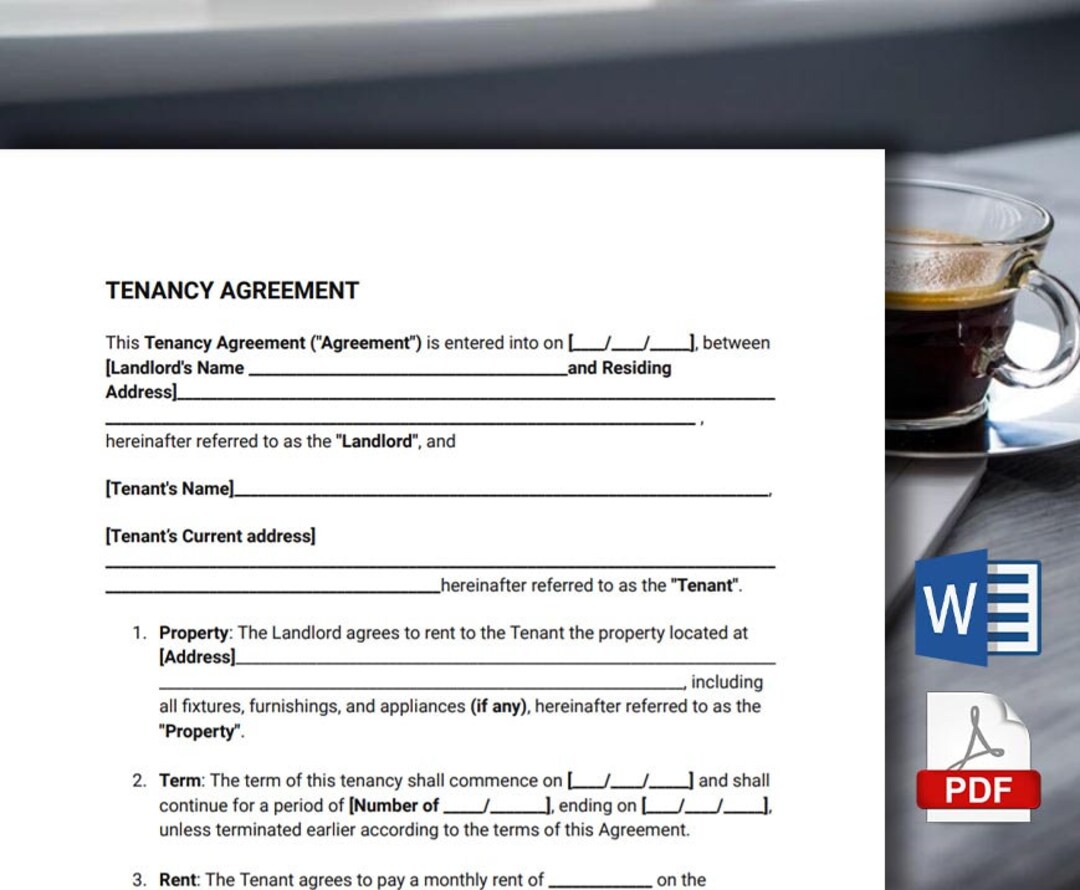 Fully Editable Tenancy Rental Agreement, Landlord Form, Lease Contract ...