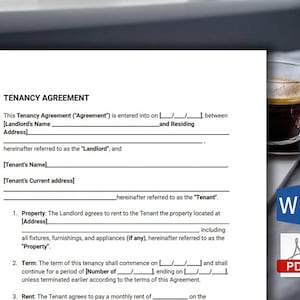 Fully Editable Tenancy Rental Agreement, Landlord Form, Lease Contract ...