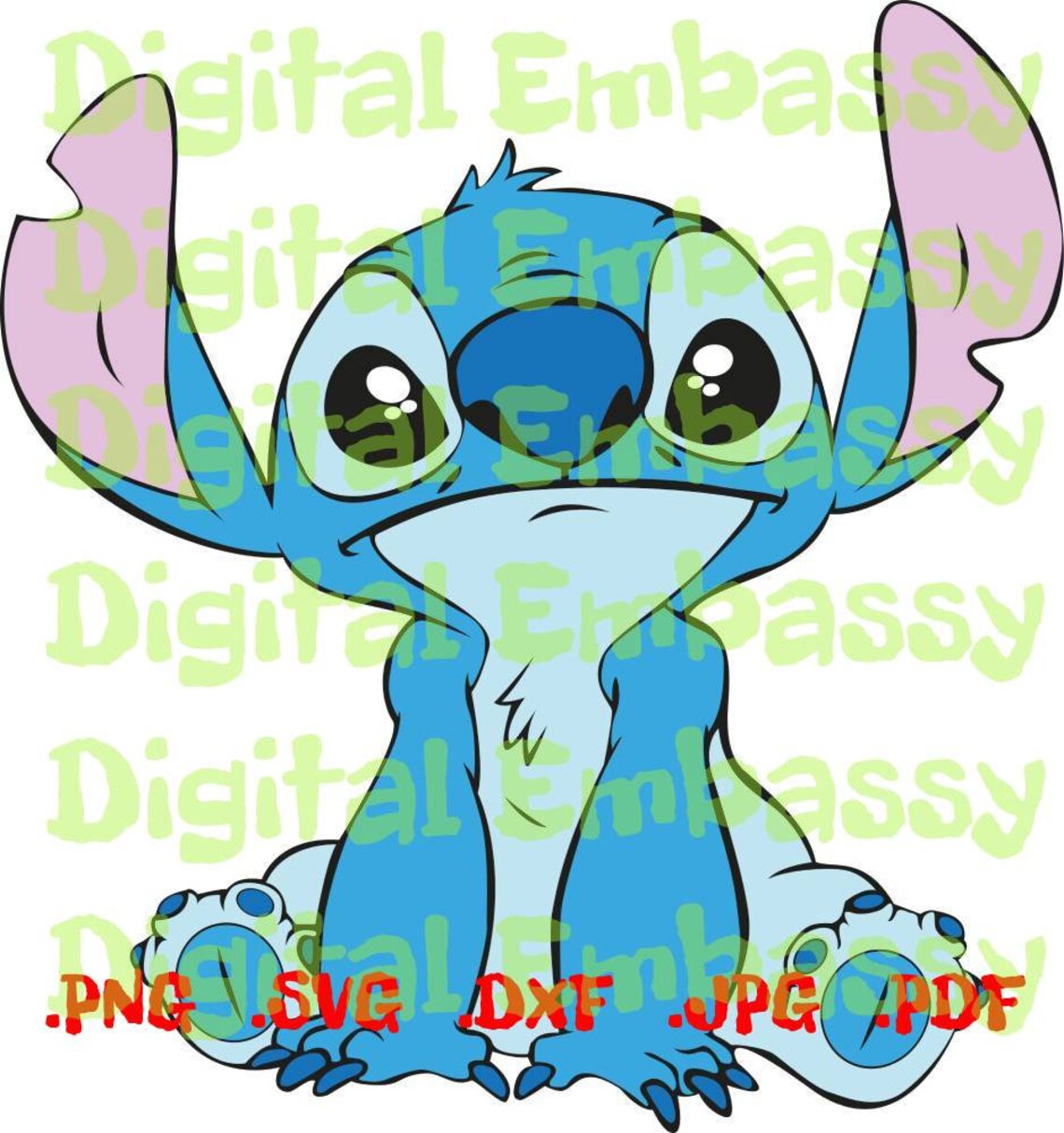 Lilo and Stitch Clipart, Stitch Svg, Stitch Pdf, Stitch Dxf, Stitch and ...