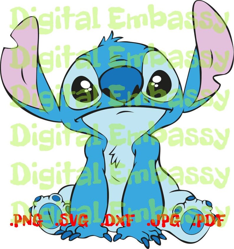 Lilo and Stitch Clipart, Stitch Svg, Stitch Pdf, Stitch Dxf, Stitch and ...