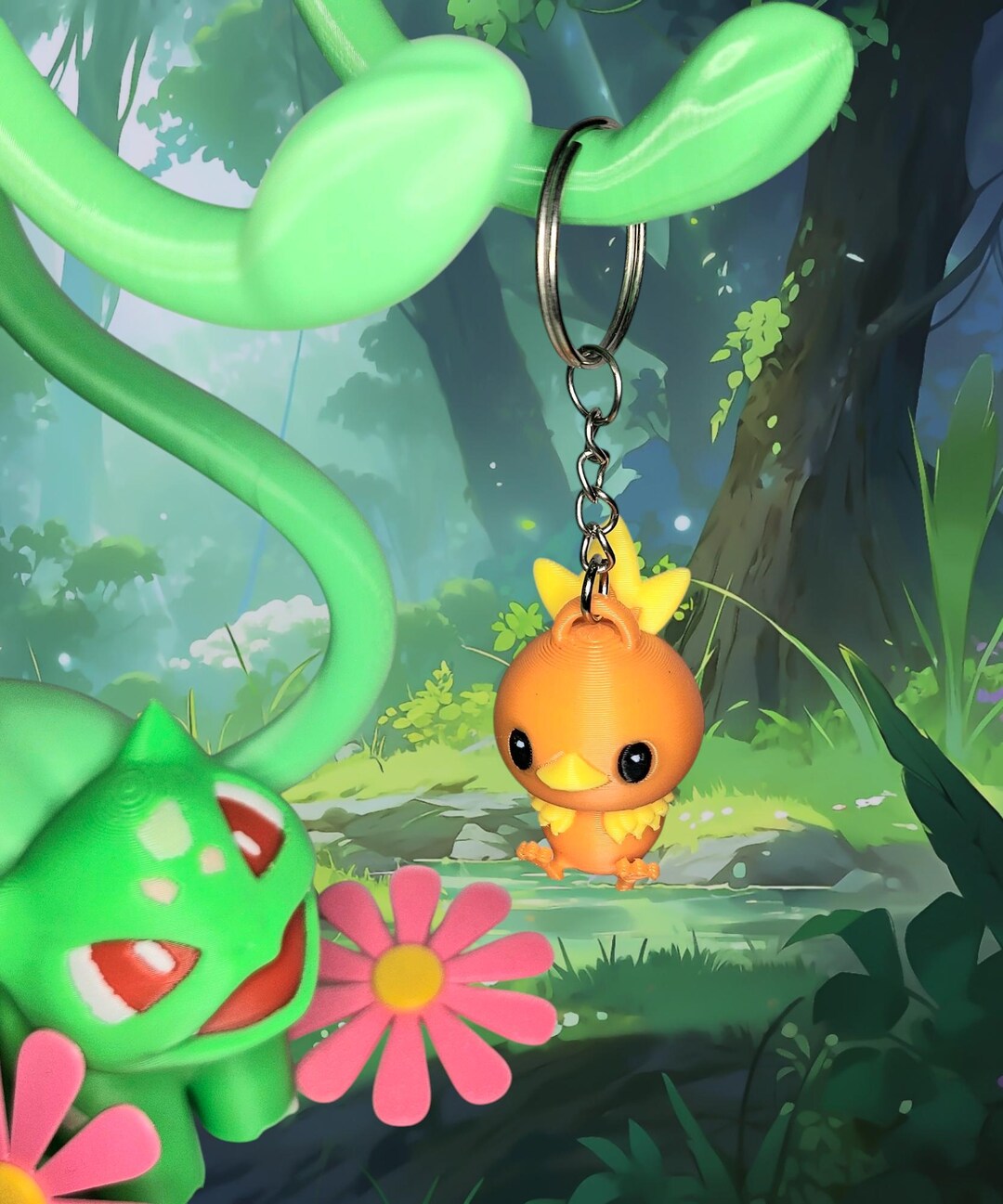 Cute Torchic Keychain Charm, Gift Accessory for Keys or Bags. - Etsy