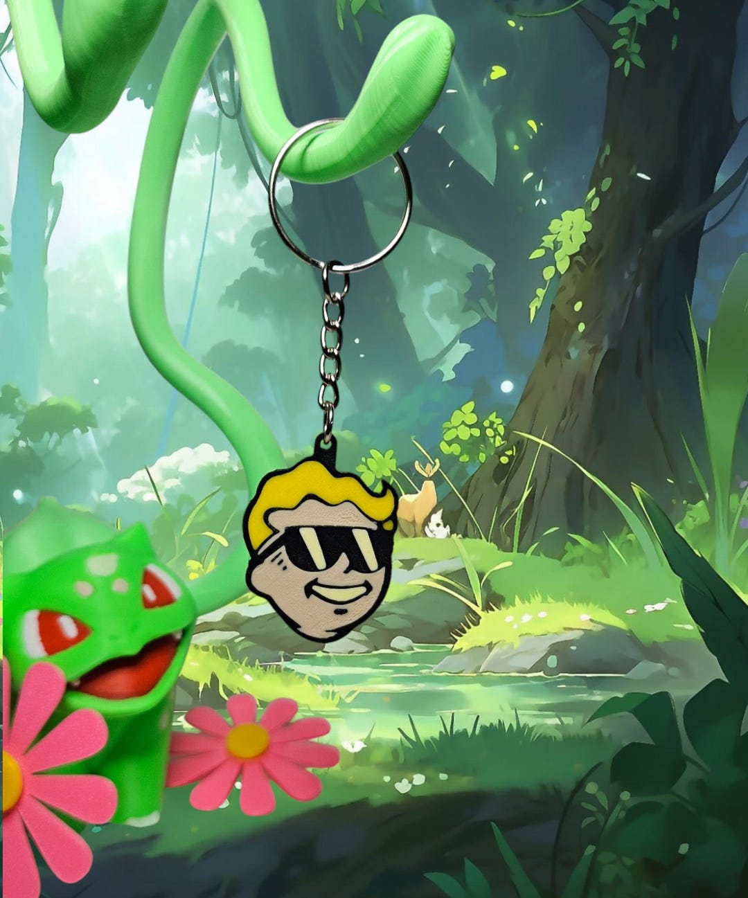 Fallout Cool Emote Keychain, Fun Gaming Accessory for Keys or Bags. - Etsy