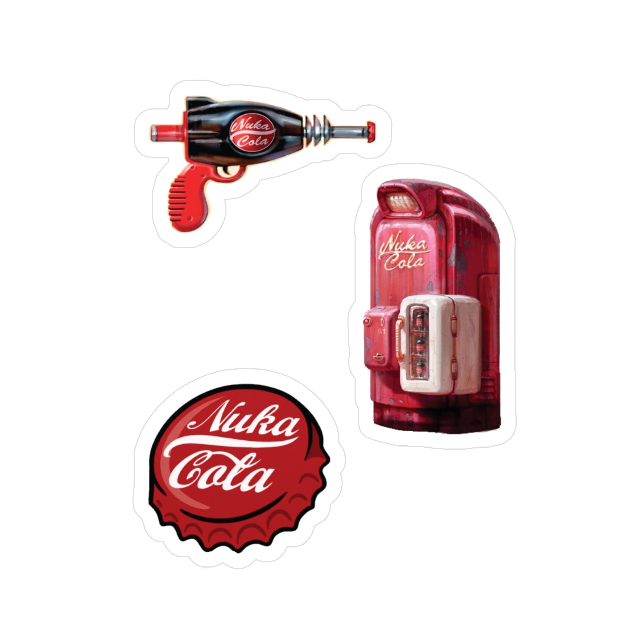 Fallout Nuka-cola Vinyl-decals 3 Pack for Laptops, Phone Cases, Water ...
