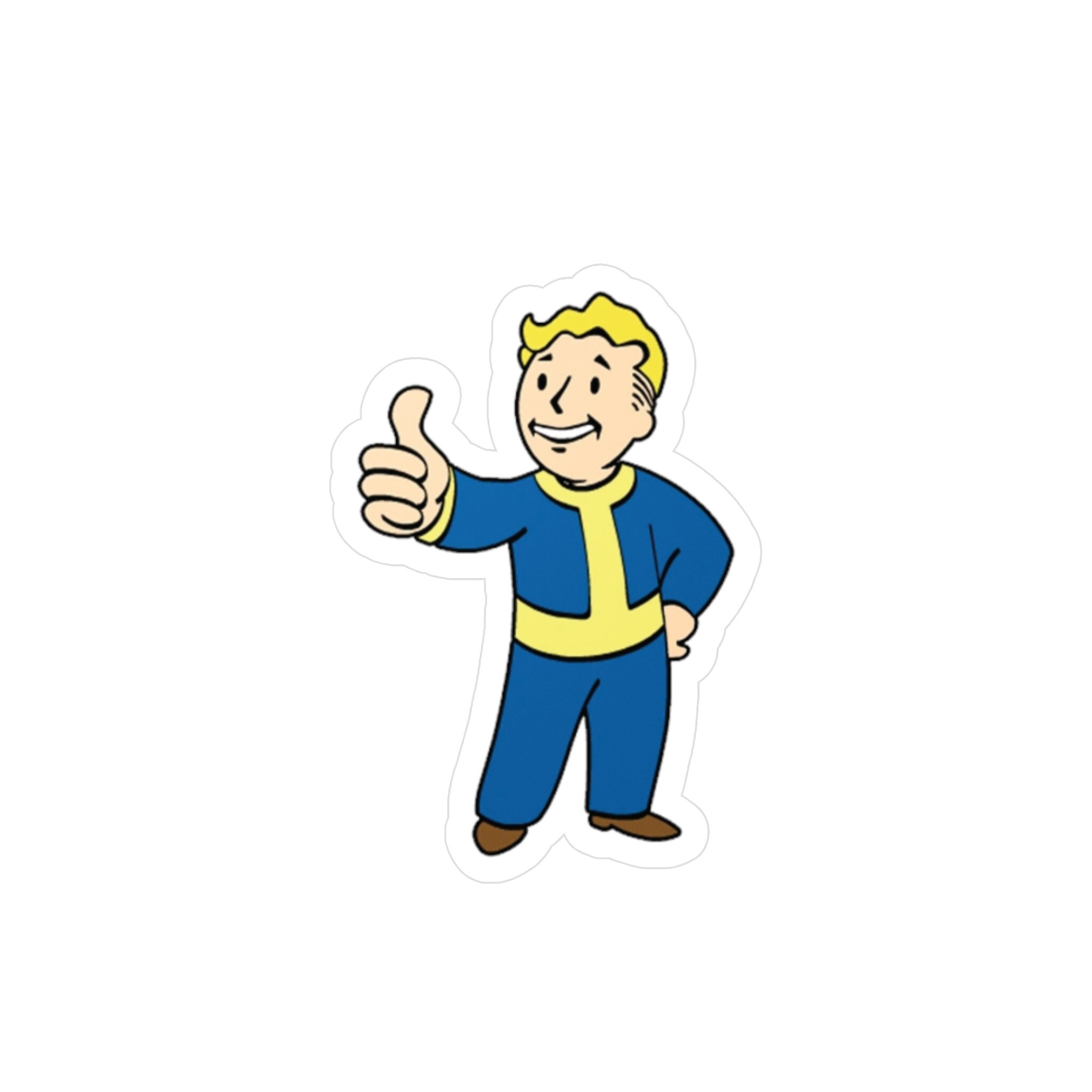 Fallout Thumbs up Emote Vinyl-decal for Laptops, Phone Cases, Water ...