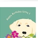 Custom White Lab Birthday Greeting Card - Etsy