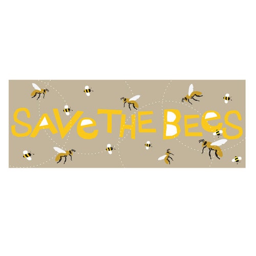 Save the Bees Bumper Sticker - Etsy