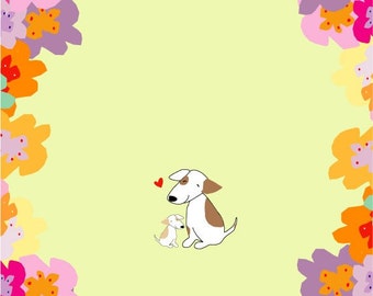 Happy Mother's Day Digital Download Card, I Love You Mom, Golden ...