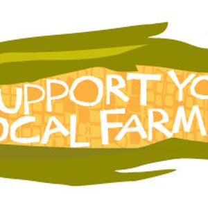 Support Your Local Farmer Bumper Sticker Ear of Corn Die Cut Decal - Etsy