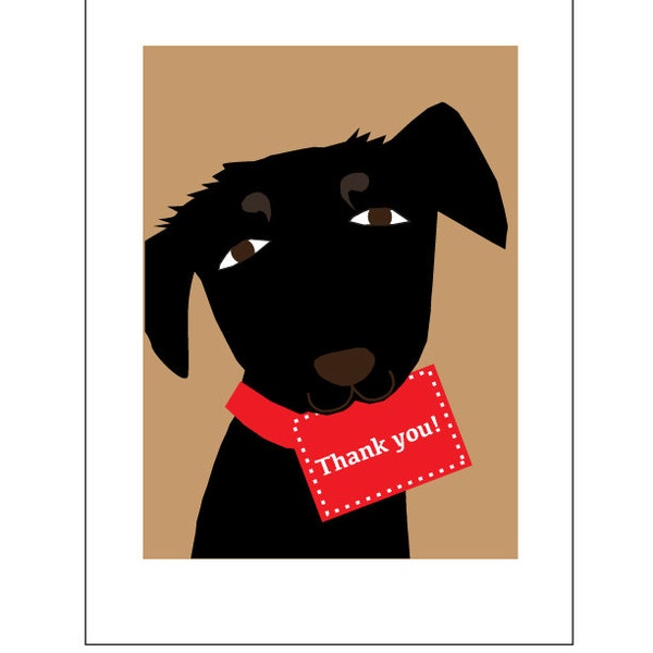 Black Lab Thank You Notes - Etsy