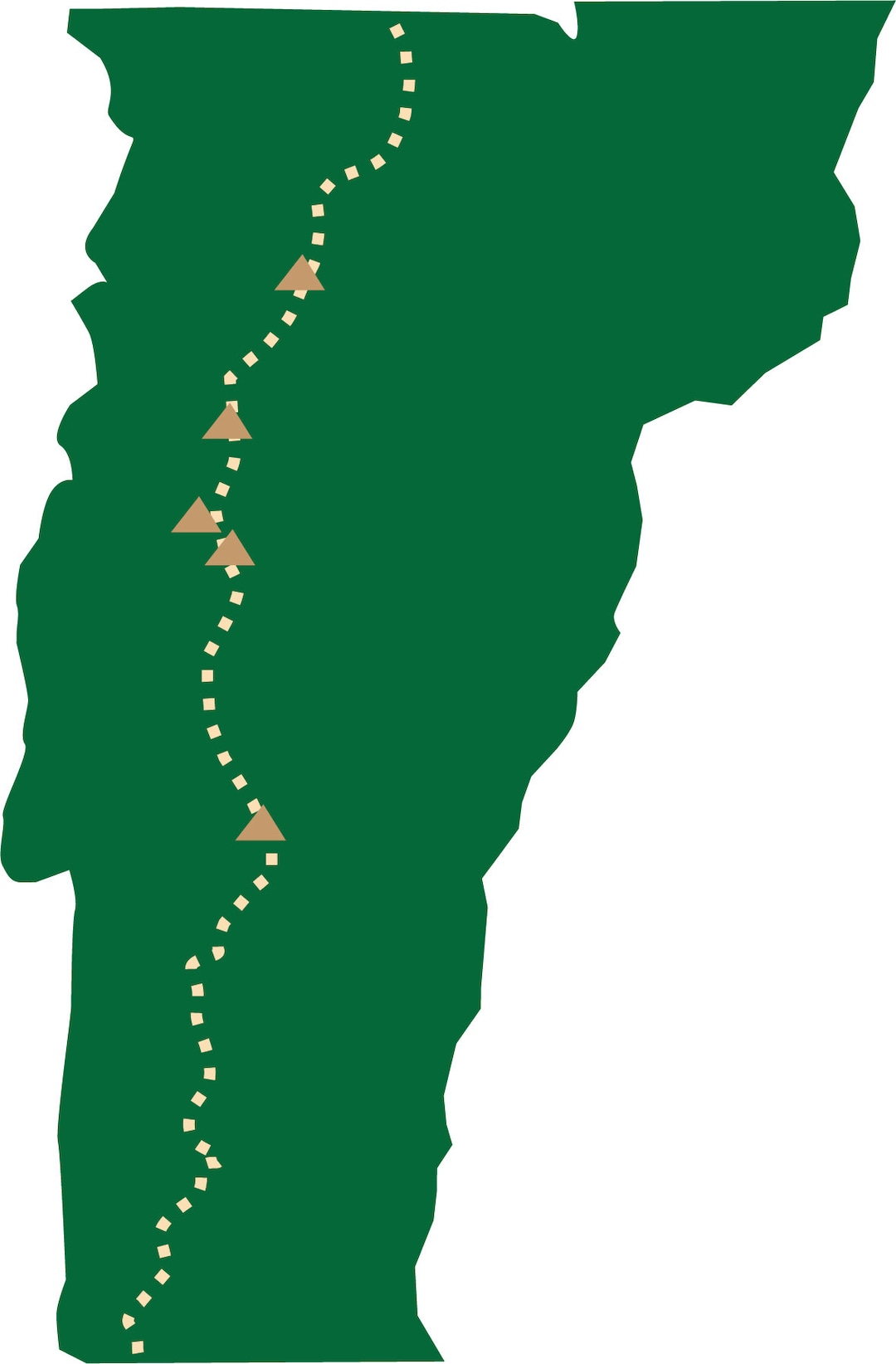 Vermont Long Trail Bumper Sticker - Etsy
