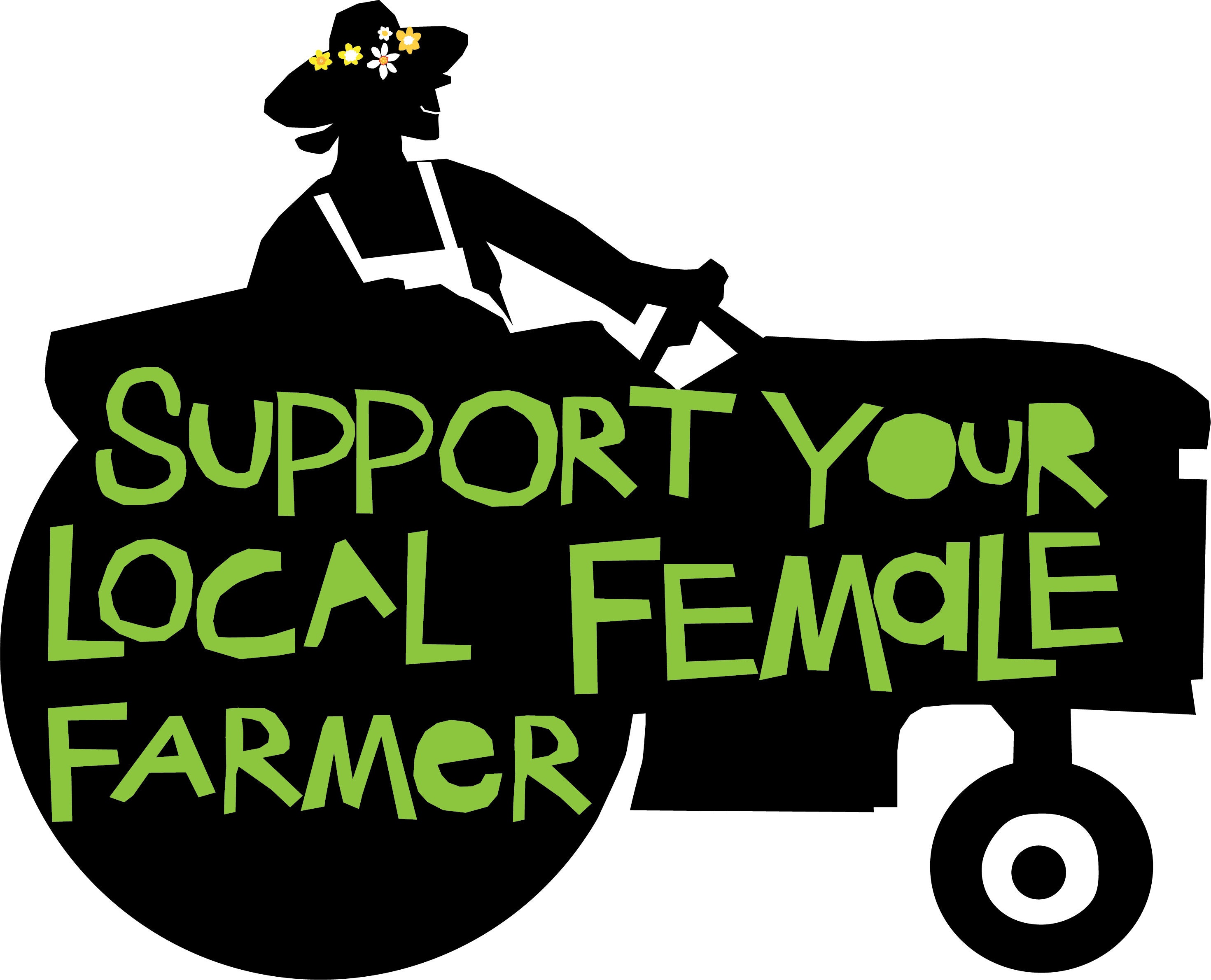 Support Your Local Female Farmer Bumper Sticker Woman Driving - Etsy UK