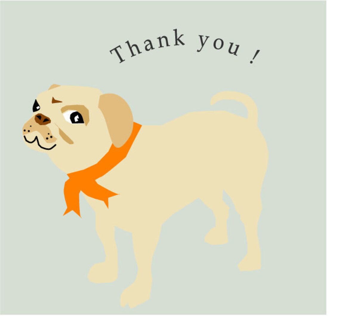 Note Cards Pug Thank You Cards - Etsy