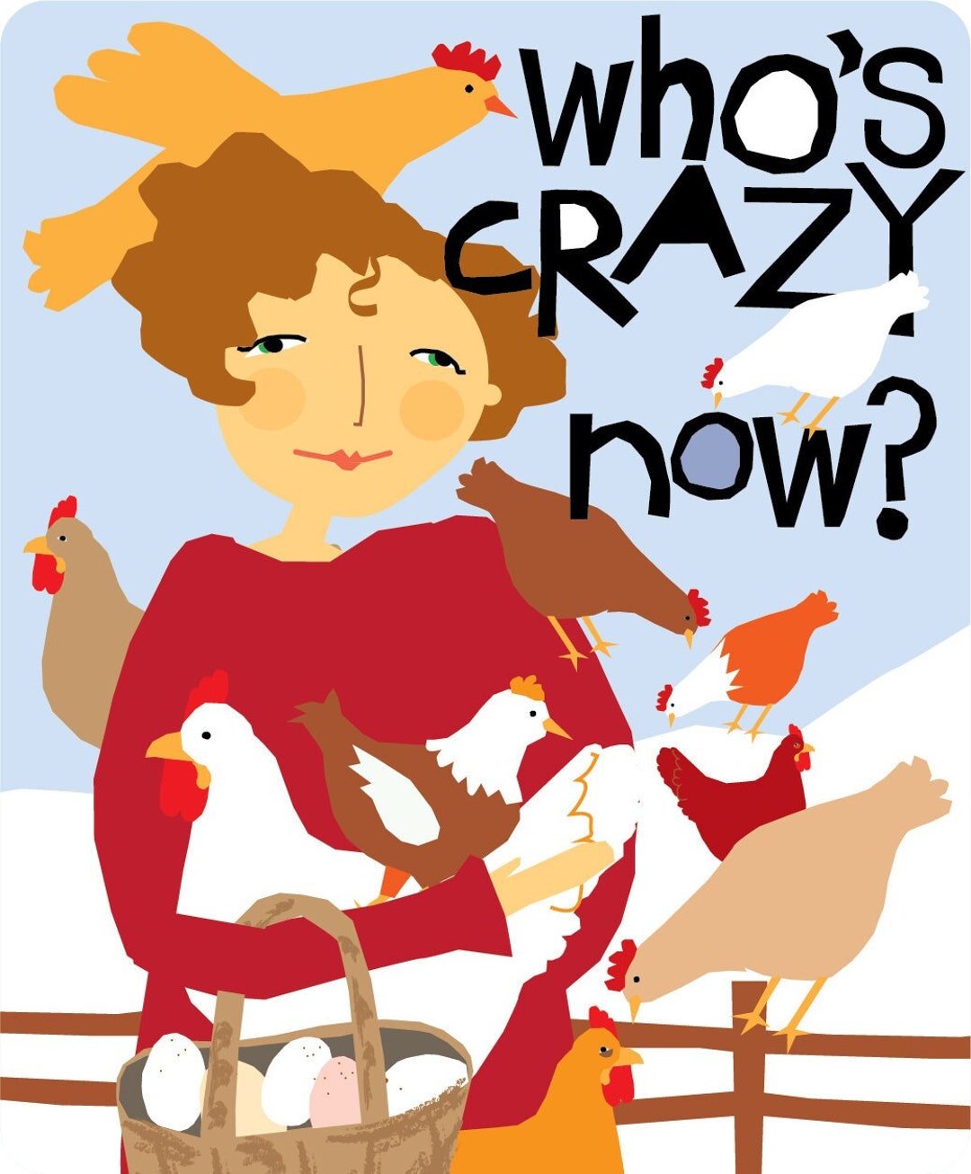 Who's Crazy Now Chicken Lady Die Cut Decal - Etsy