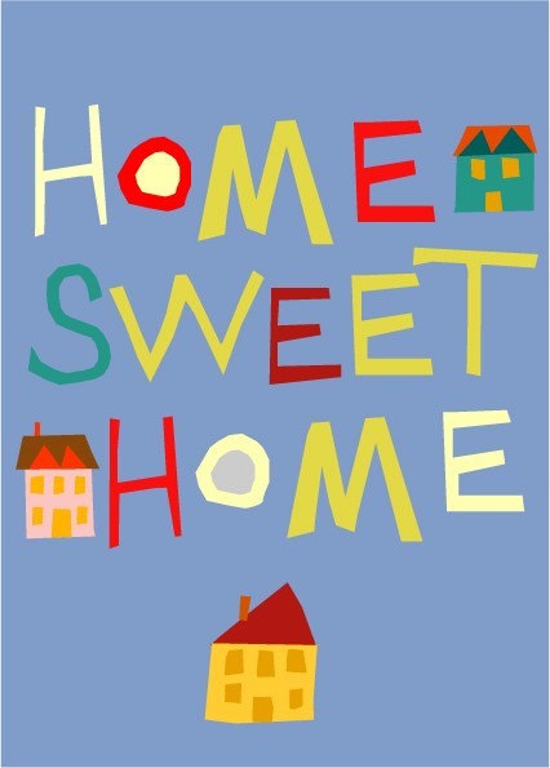 Greeting Card Home Sweet Home - Etsy