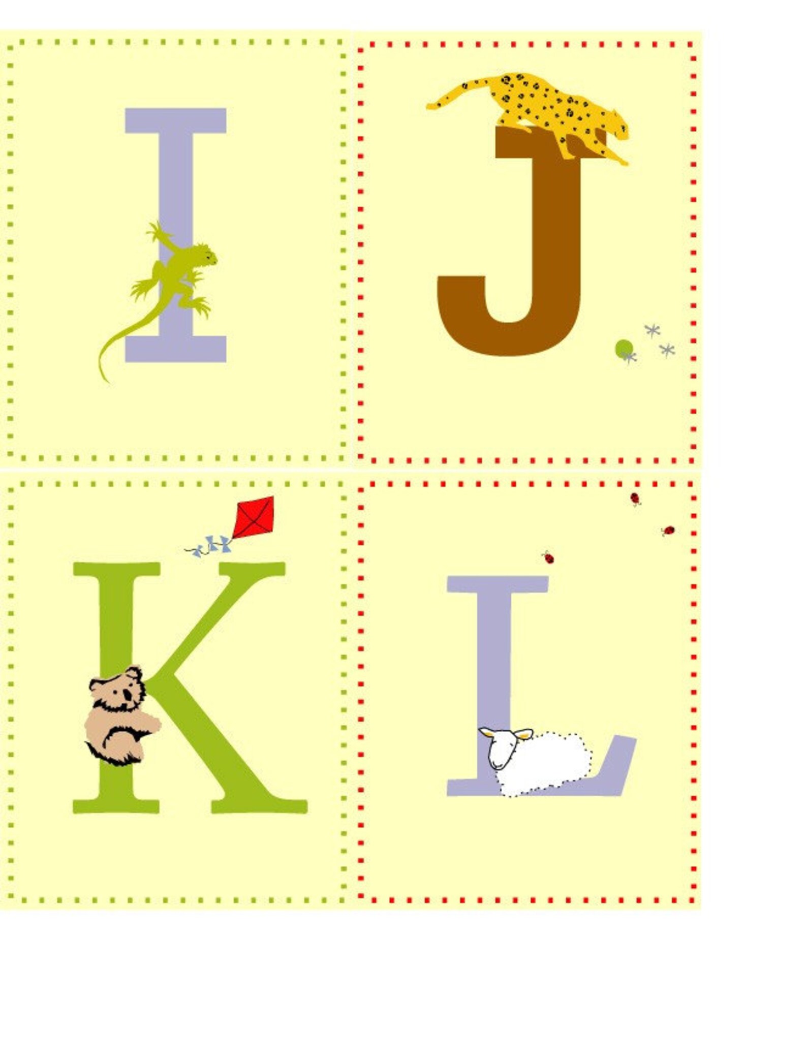 Letter T Nursery Alphabet Card | Etsy