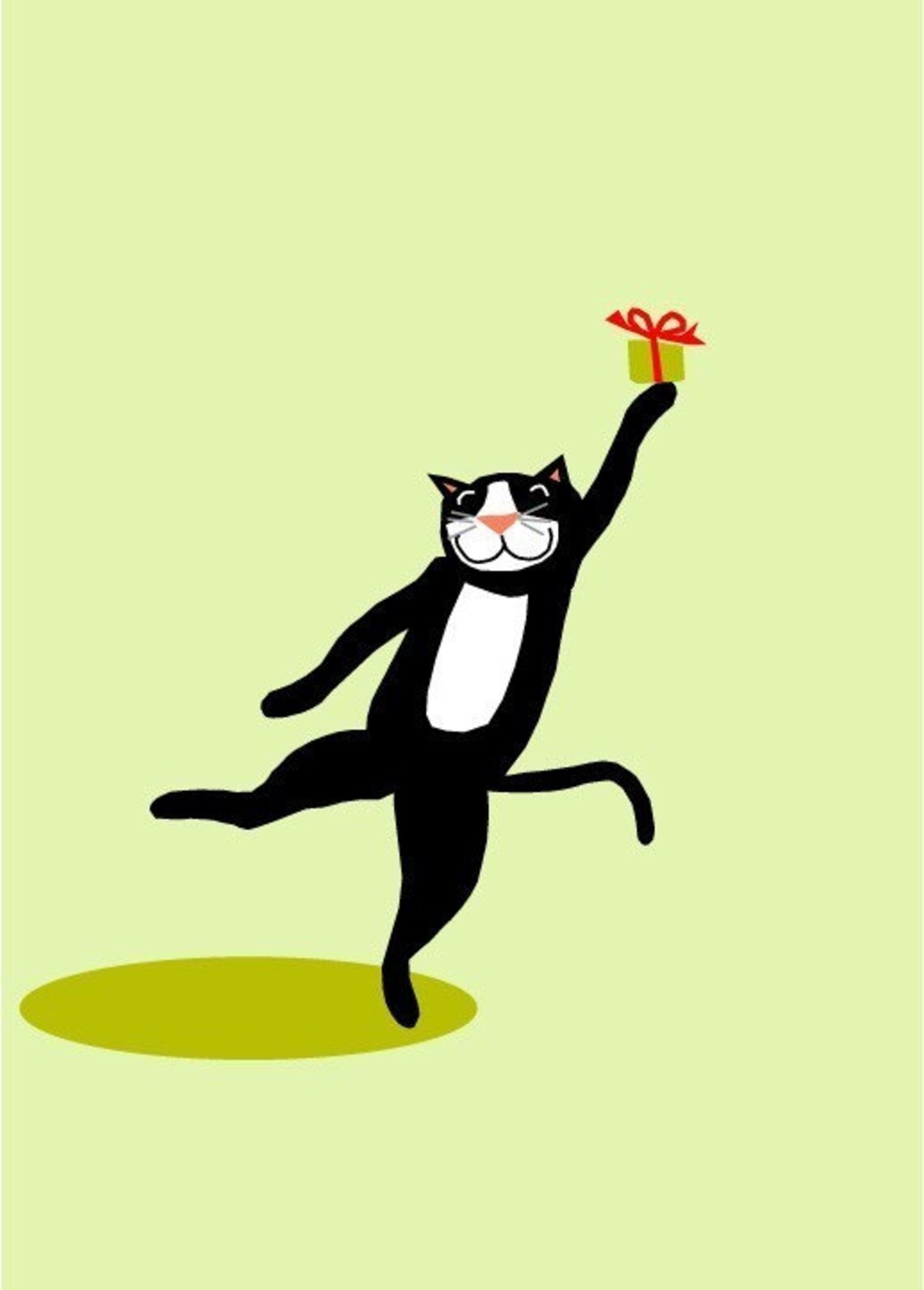 Cat Card Joy of Giving Card Collection - Etsy