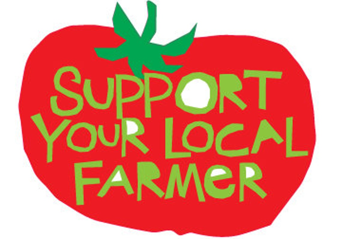 6 Stickers Support Your Local Farmer Bumper Stickers Set of 6 | Etsy