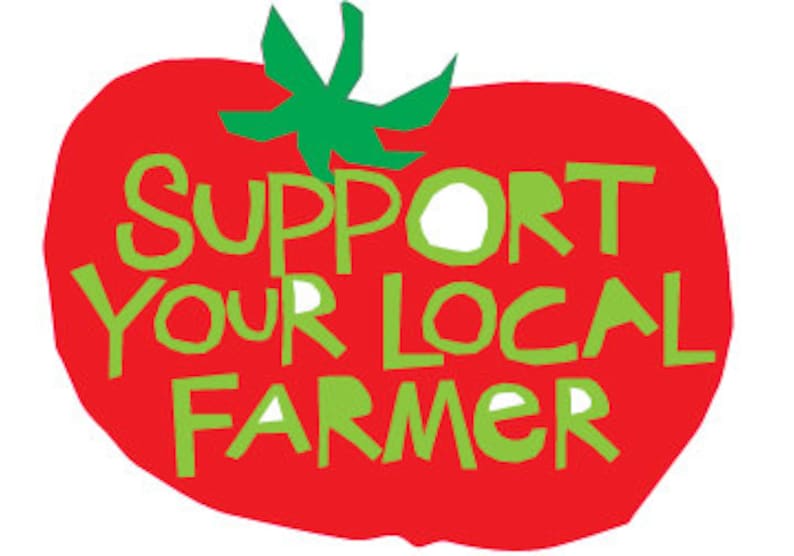 6 stickers Support your local farmer bumper stickers set of 6 | Etsy