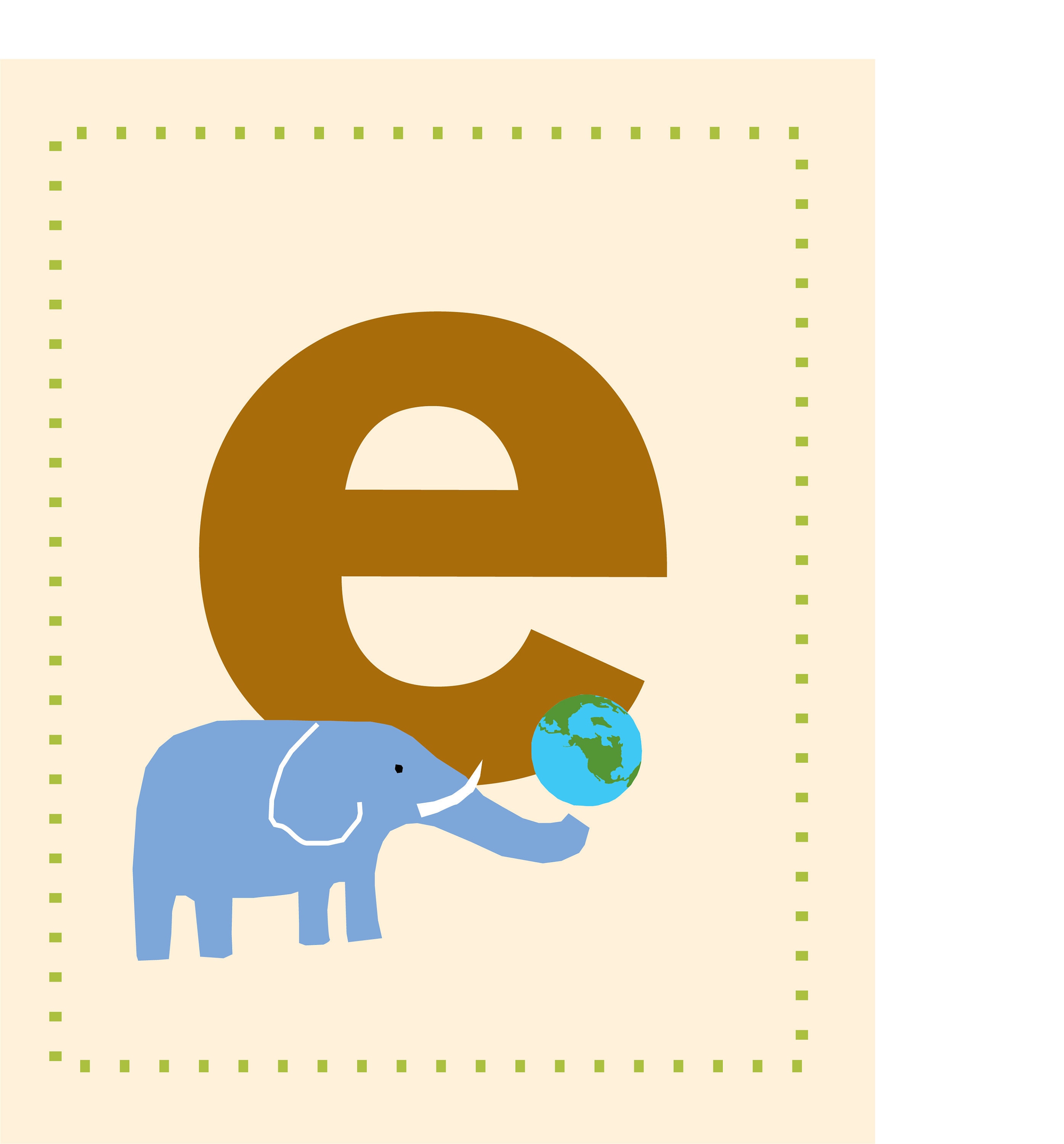 Alphabet Print Letter E Nursery Decor - Etsy