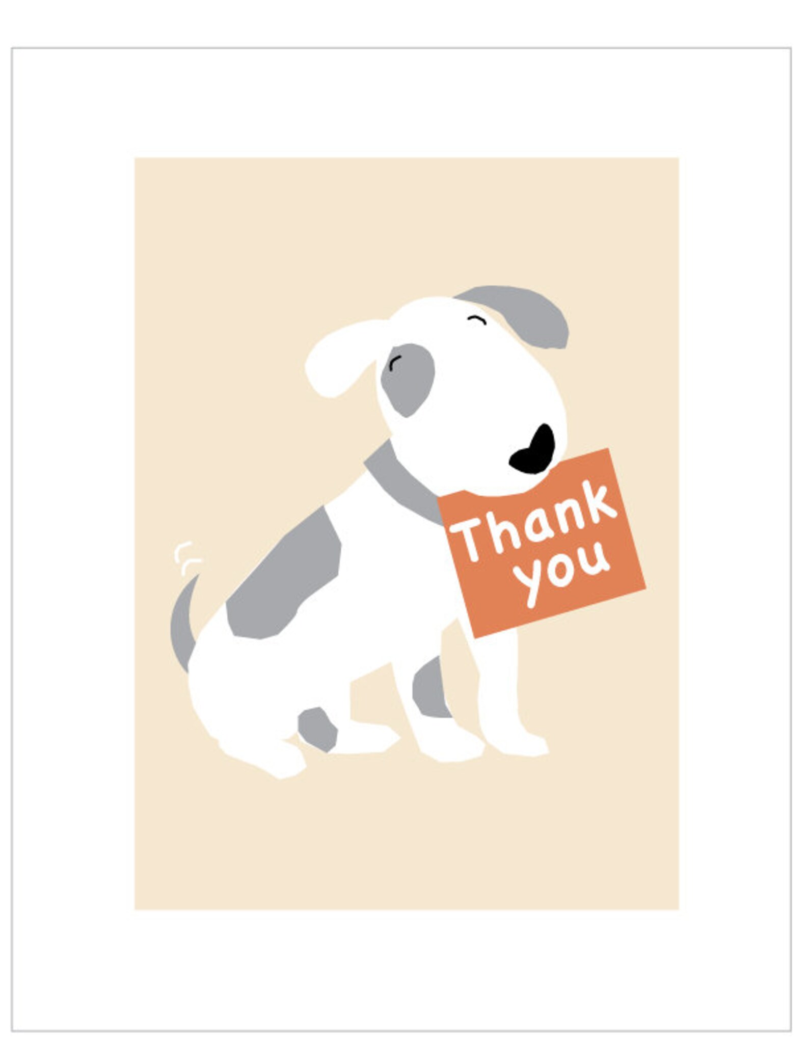 Thank You Cards Cute Pup Hand Made and Printed With Envelopes - Etsy