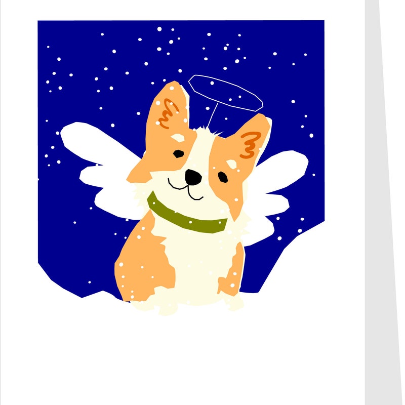 Corgi Angel - Etsy