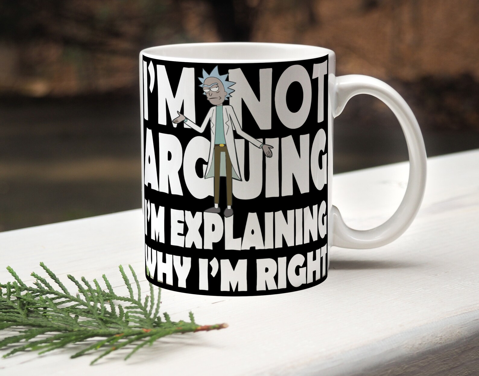 I Am Not Arguing I Am Explaining Rick and Morty Mug - Series Sitcom ...