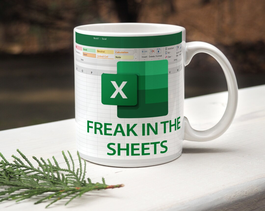 Freak in the Sheets Excel Mug - Accounting Office Boss Co-worker Gift ...
