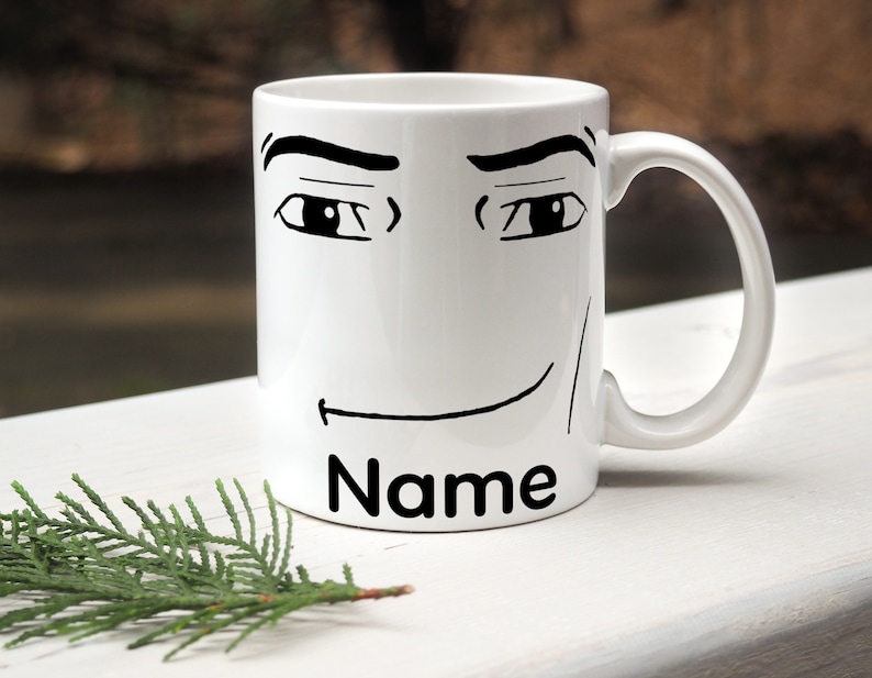 Roblox Man Personalised Mug - Man Gamer Face Gift Idea - Cute Novelty ...