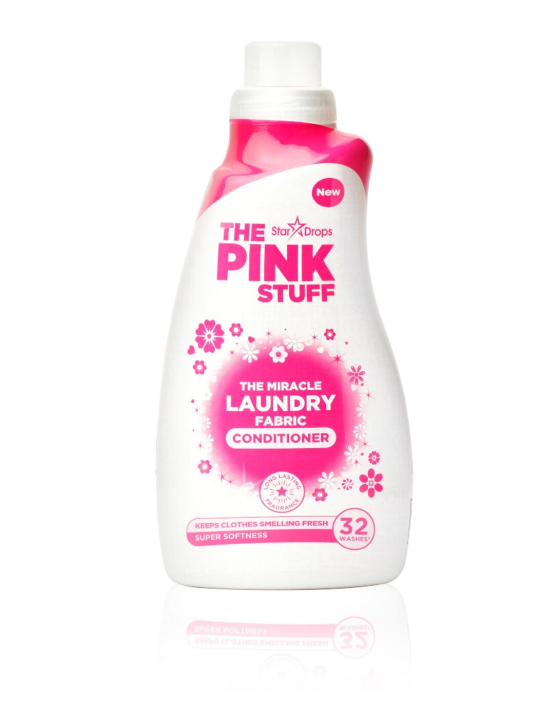 The Pink Stuff Fabric Softener 960ml – Softens & Protects Clothes, Long ...